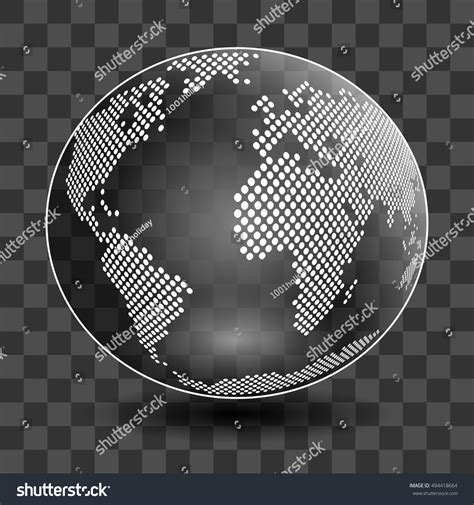 Vector Globe Isolated On Transparent Background Stock Vector Royalty Free Shutterstock
