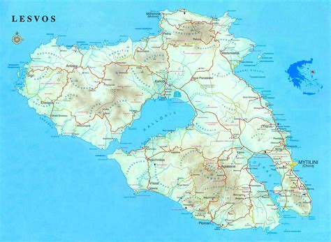 Lesvos Island Map Croatia