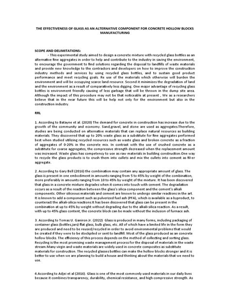 Scope Delimitations And Rrl Engineering Pdf