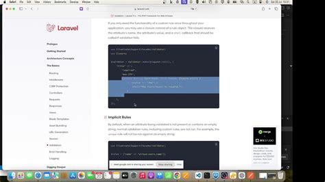 Laravel Validation Youtube
