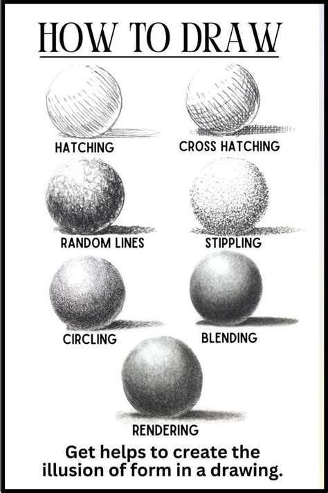 Hatching Cross Hatching Random Lines Stippling Circling Blending