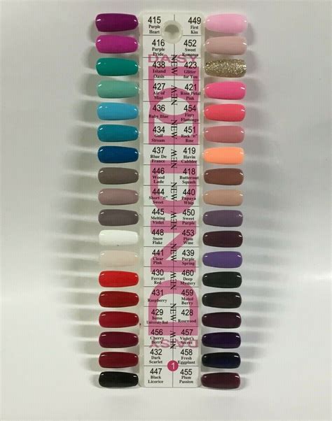 Shellac Colors Swatches