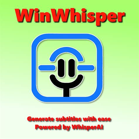 Github Gewoonjaap Winwhisper Create Subtitles With Ease Using Whisper Ai For Windows