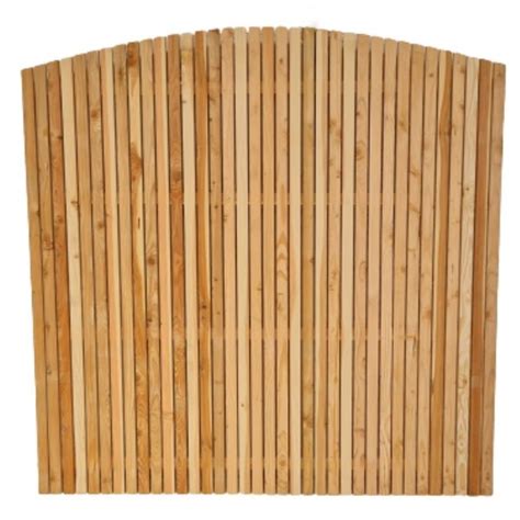 6ft Arched Vertical Larch Fence Panel Single Sided Jandp Garden Products