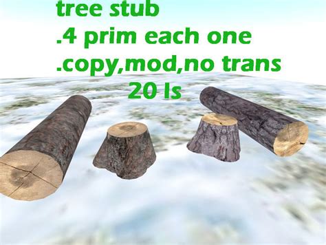 Second Life Marketplace Tree Stub Box