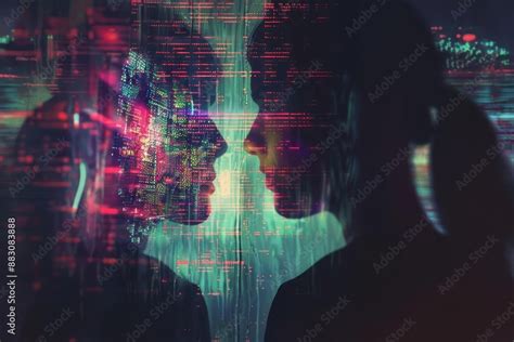 Person Looking At Their Reflection In A Mirror But The Reflection Is