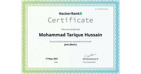 Mohammad Tarique Hussain Posted On Linkedin