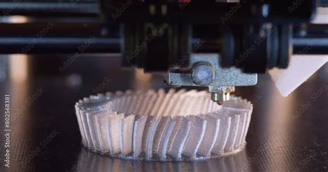 3d Printer Working Fused Deposition Modeling Fdm 3d Printer Printing An Object From Plastic