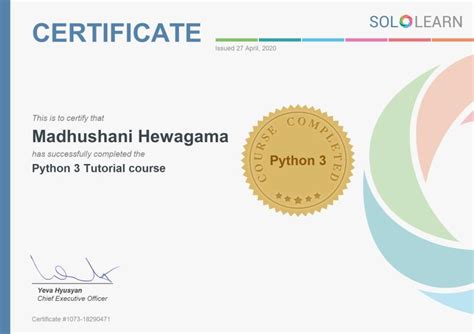 Madhushani Hewagama On Linkedin Python3 Sololearn