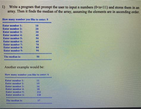 Solved 1 Write A Program That Prompt The User To Input N
