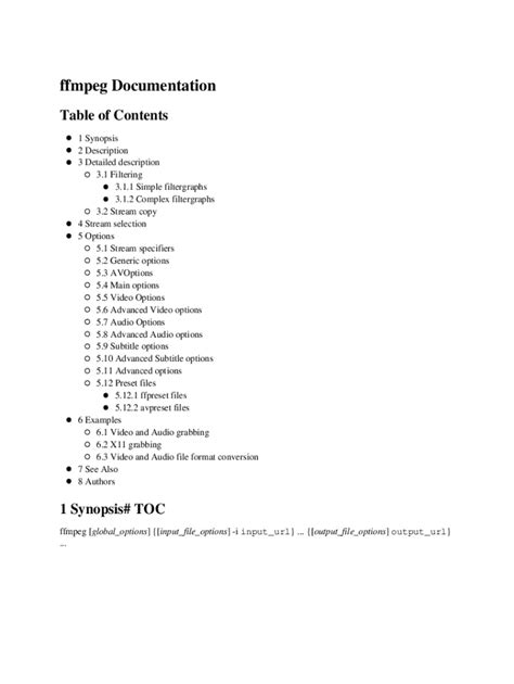 Fillable Online Ffmpeg And Filter Complex A Visual Guide To The