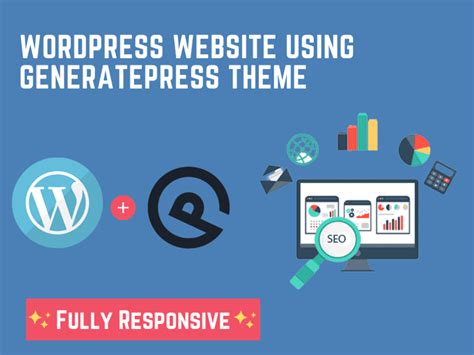 responsive wordpress website using generatepress theme upwork