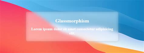 Creating A Glassmorphism Effect With Css Perfist