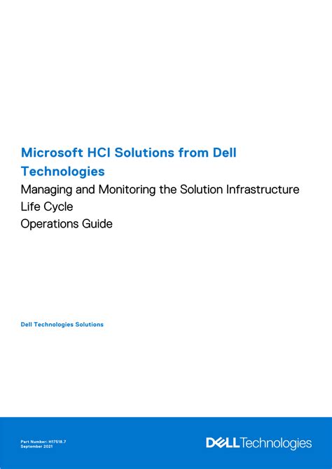 Microsoft Hci Solutions From Dell Technologies Managing And Monitoring