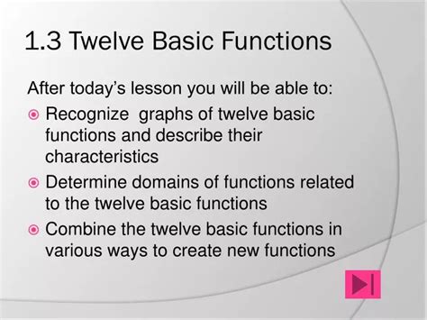 Ppt Twelve Basic Functions Powerpoint Presentation Free Download Id