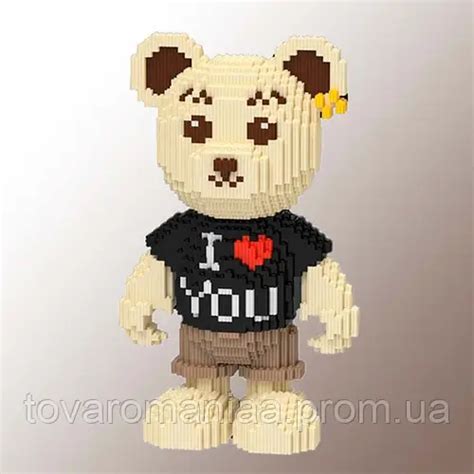 Конструктор Magic Blocks 3d Teddy в виде Мишки Тедди I Love You 4450 Pcs 7038 Id 2324489499