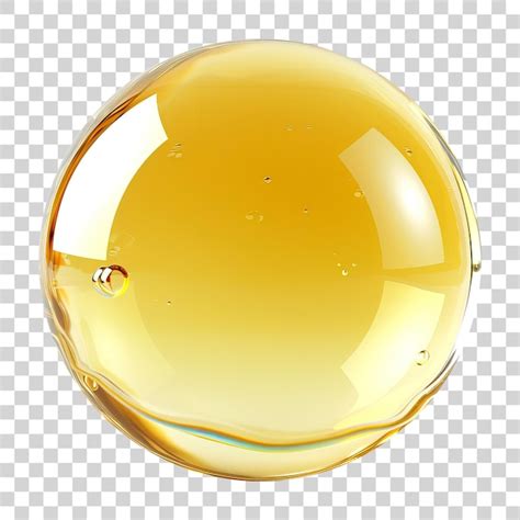 투명한 배경에 분리 된 황금 거품 Png 프리미엄 Ai 생성 Psd