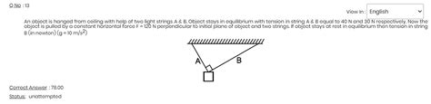 solved view in an object is hanged from ceiling with help of