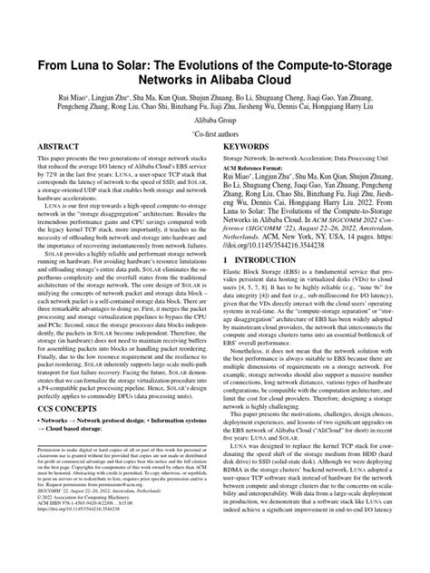 solar sigcomm22 ali dpu storage pdf