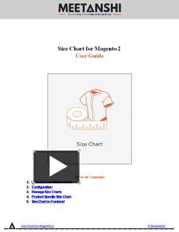 PPT Magento 2 Size Chart PowerPoint Presentation Free To Download Id 94deaa NDVhM