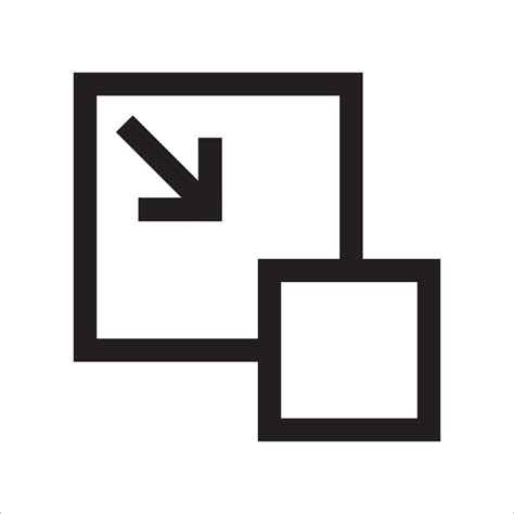 Illustration Of The Minimize Button Icon Vector Design Vector Art At Vecteezy