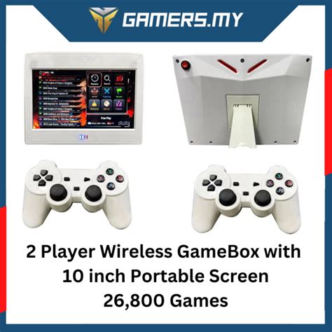 Tv Gamebox 26800 Games With 2 Player Wireless Controller And 10 Inch Screen Lazada