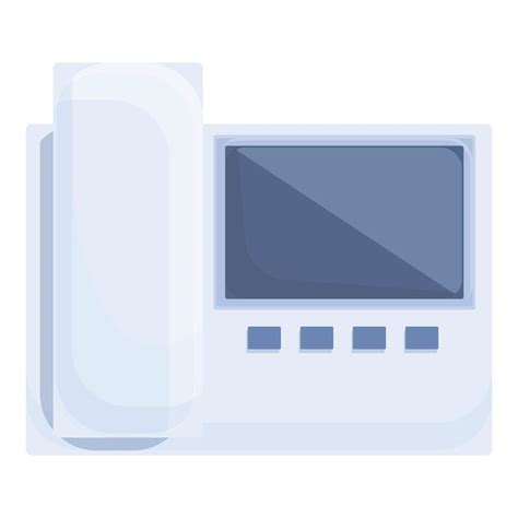 Intercom Keypad Icon Cartoon Vector Video Door 14339689 Vector Art At