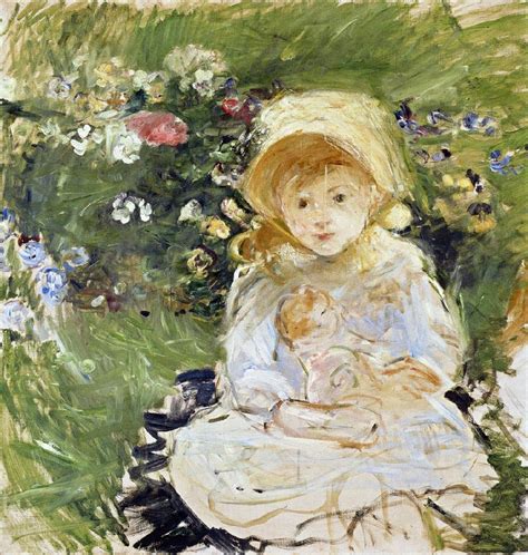 Young Girl With Doll 1883 By Berthe Morisot Artchive