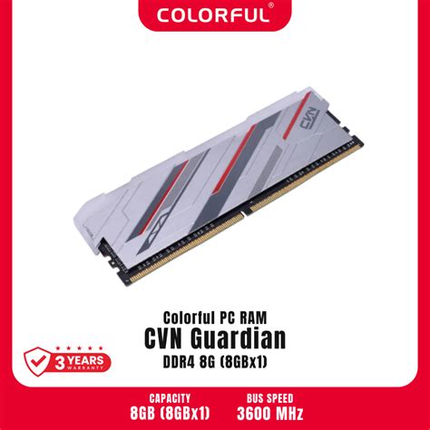 Colorful Ram หน่วยความจำ คอม สำหรับ Pc Cvn Guardian Ddr4 Bus 3600
