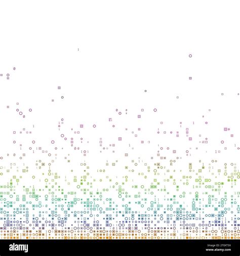 Appealing Geometric Matrix Background In Vivid Colors Attractive