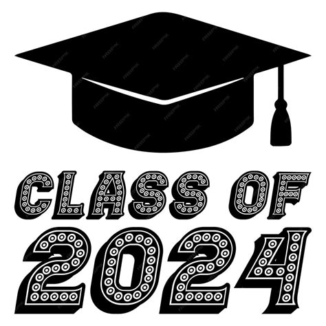 Premium Vector Vector Class Of 2024 Background Design Typography
