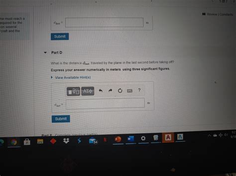 Solved 1 Of 7 Review Constants Each A Or The Part A The A