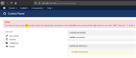 Github Hoangkien1020 Joomla Sqlinjection Collection About Poc For Sql Injection On Joomla