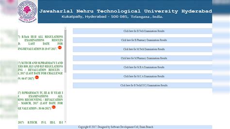 Jntuh Btech Iii Ii3 2 May 2017 Results Declared On News18