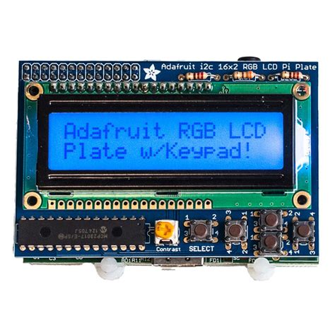 Adafruit Blueandwhite 16 X 2 Lcdkeypad Kit For Raspberry Pi The Pi Hut