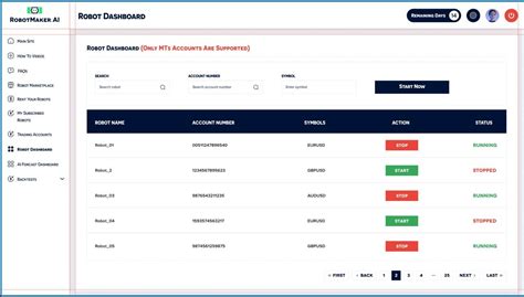 Application Screens RobotMaker AI