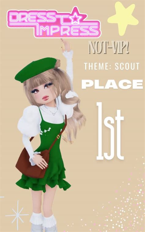 Dress To Impress Not Vip Outfit Theme Scout En 2024