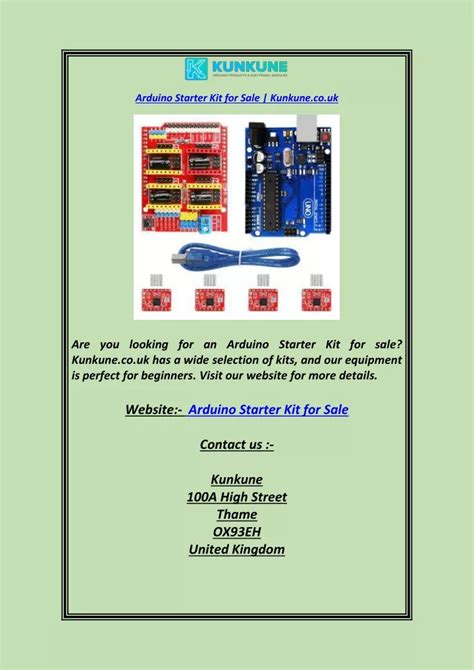 Ppt Arduino Starter Kit For Sale Uk Powerpoint Presentation Id11321742