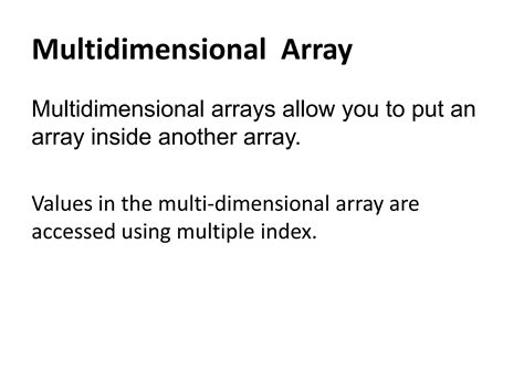 Array Ppt