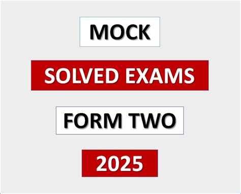 form two mock exams with answers 2025 download all regions