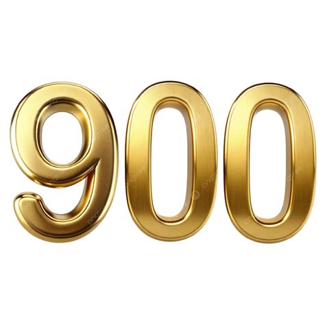 Golden Colour Number 900 Golden Colour Number Golden Number 900 Number 900 PNG Transparent