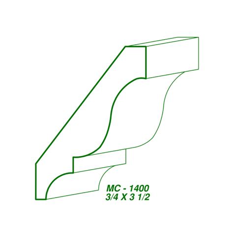 MC-1400 (3/4 x 3-1/2") SAMPLE - Mason's Mill & Lumber Co.