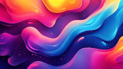 Fluid Gradient Flow Premium Ai Generated Image