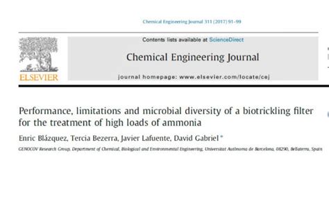 New Publication Performance Limitations And Microbial Diversity Of A