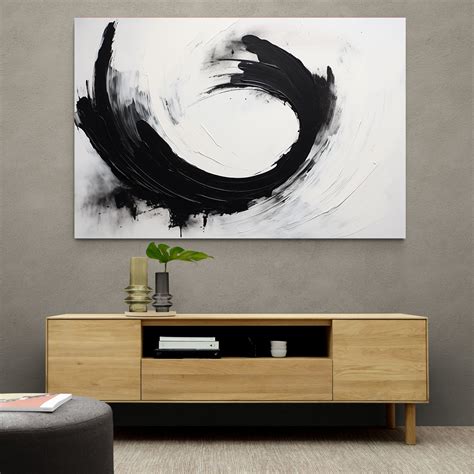 Black Circle 15 Abstract Wall Art