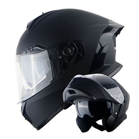 1storm New Motorcycle Bike Modular Full Face Helmet Dual Visor Sun