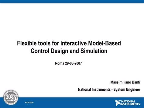 ppt flexible tools for interactive model based control design and