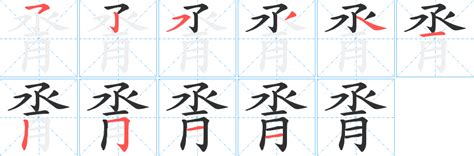 脀字笔画、笔顺、笔划 脀字怎么写