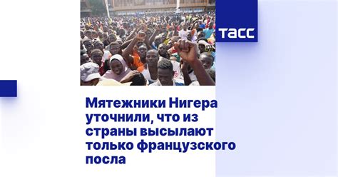 Мятежники Нигера уточнили что из страны высылают только французского посла