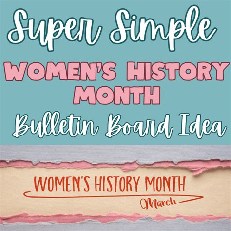 Super Simple Womens History Month Bulletin Board Ideas Amigo Science